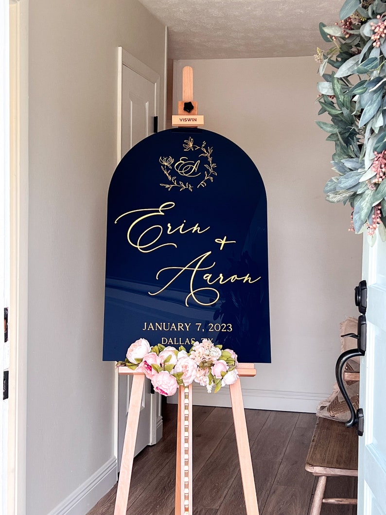 Arch Welcome Sign With Custom Logo Modern Welcome Sign - Etsy