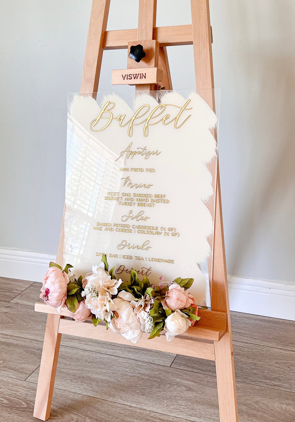 Buffet Acrylic Sign Acrylic Menu Custom Acrylic Buffet - Etsy