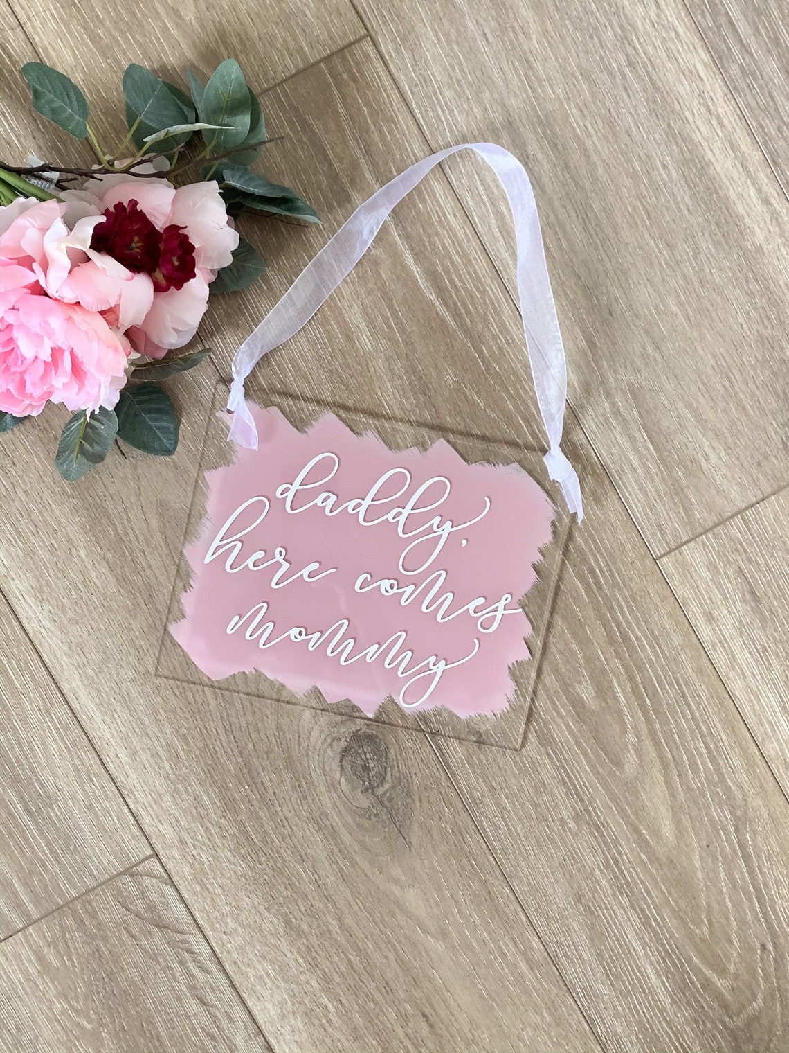 Ring Bearer Acrylic Sign Painted Wedding Sign Flower Girl | Etsy