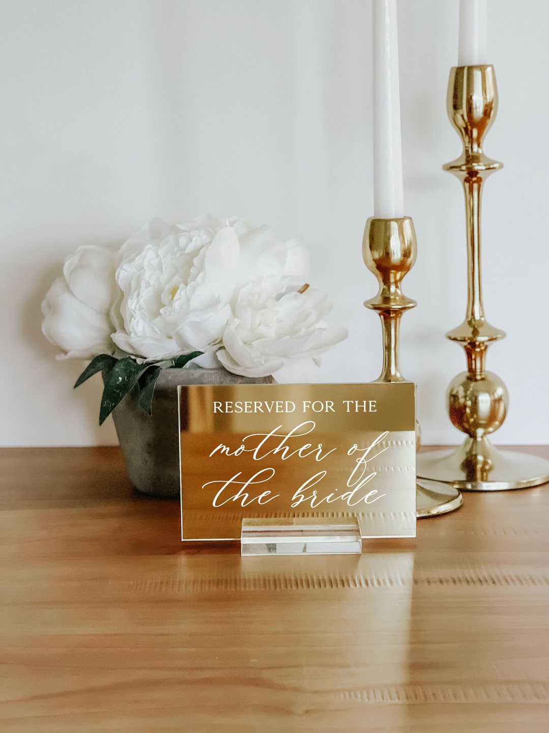 Reserved Table Sign | Acrylic Wedding Table Signs | Ceremony Wedding ...