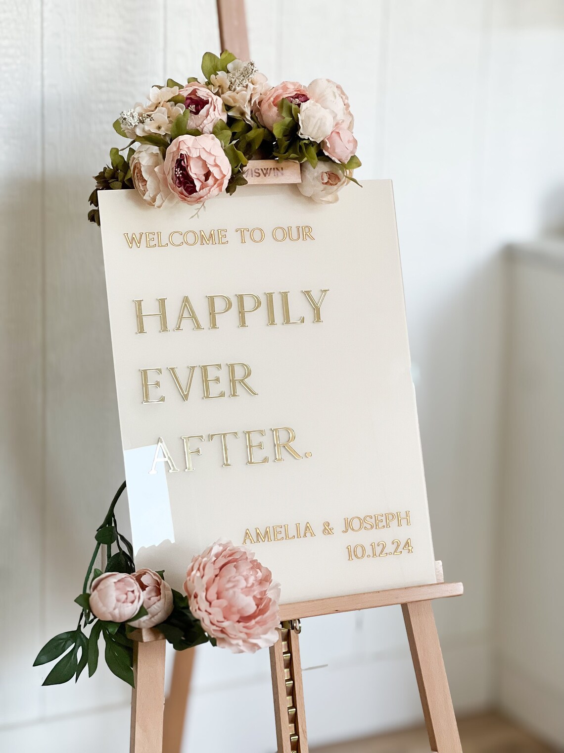 3D Welcome to Our Happily Ever After Sign | Welcome Signage | Wedding ...