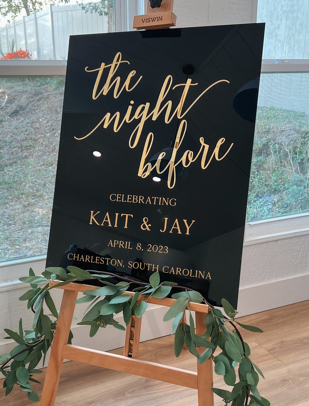 The Night Before 3D Welcome Sign | Rehearsal Dinner Acrylic Welcome ...