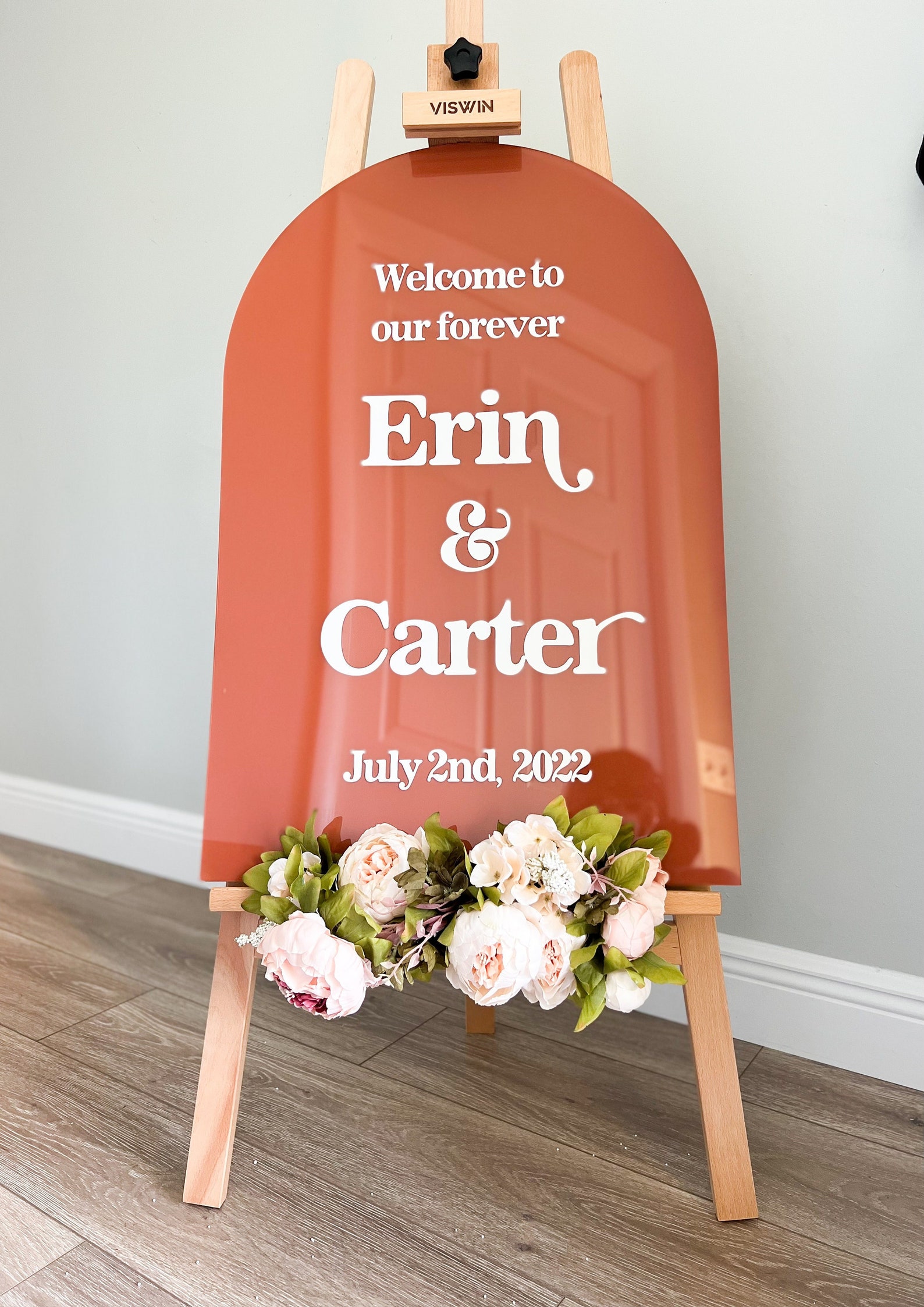 Modern Arch Acrylic Welcome Sign Minimalist Welcome Sign - Etsy