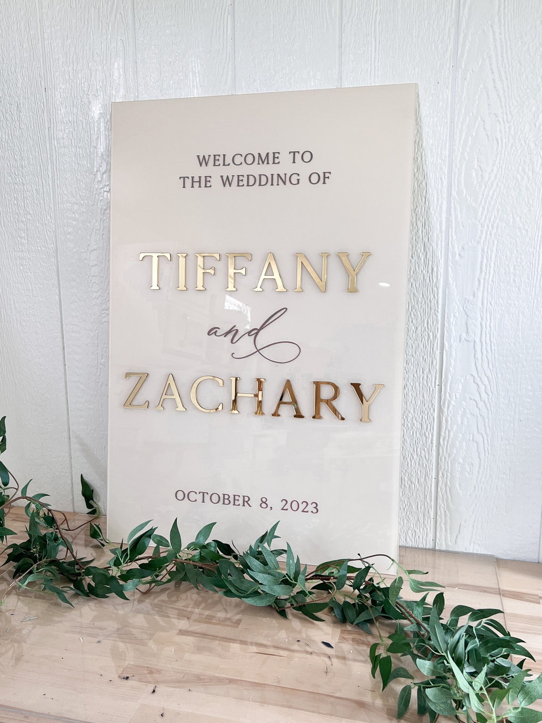 3D Welcome to the Wedding | Acrylic Welcome Sign | 3D Mirror Wedding ...
