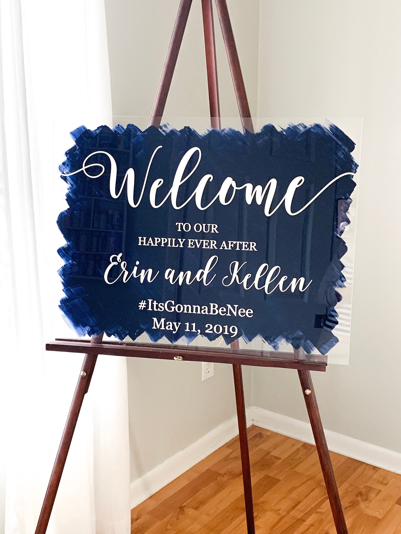 Welcome to Our Happily Ever After Acrylic Sign Wedding Sign - Etsy
