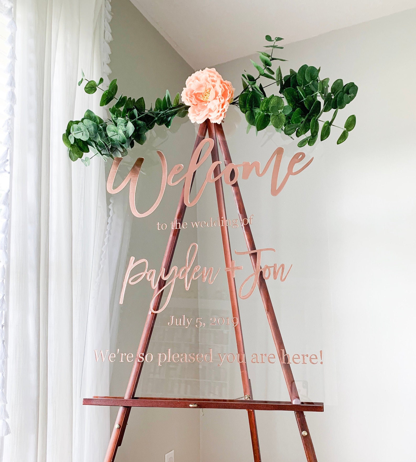 Personalized Gold Welcome Sign Acrylic Welcome Sign Modern - Etsy