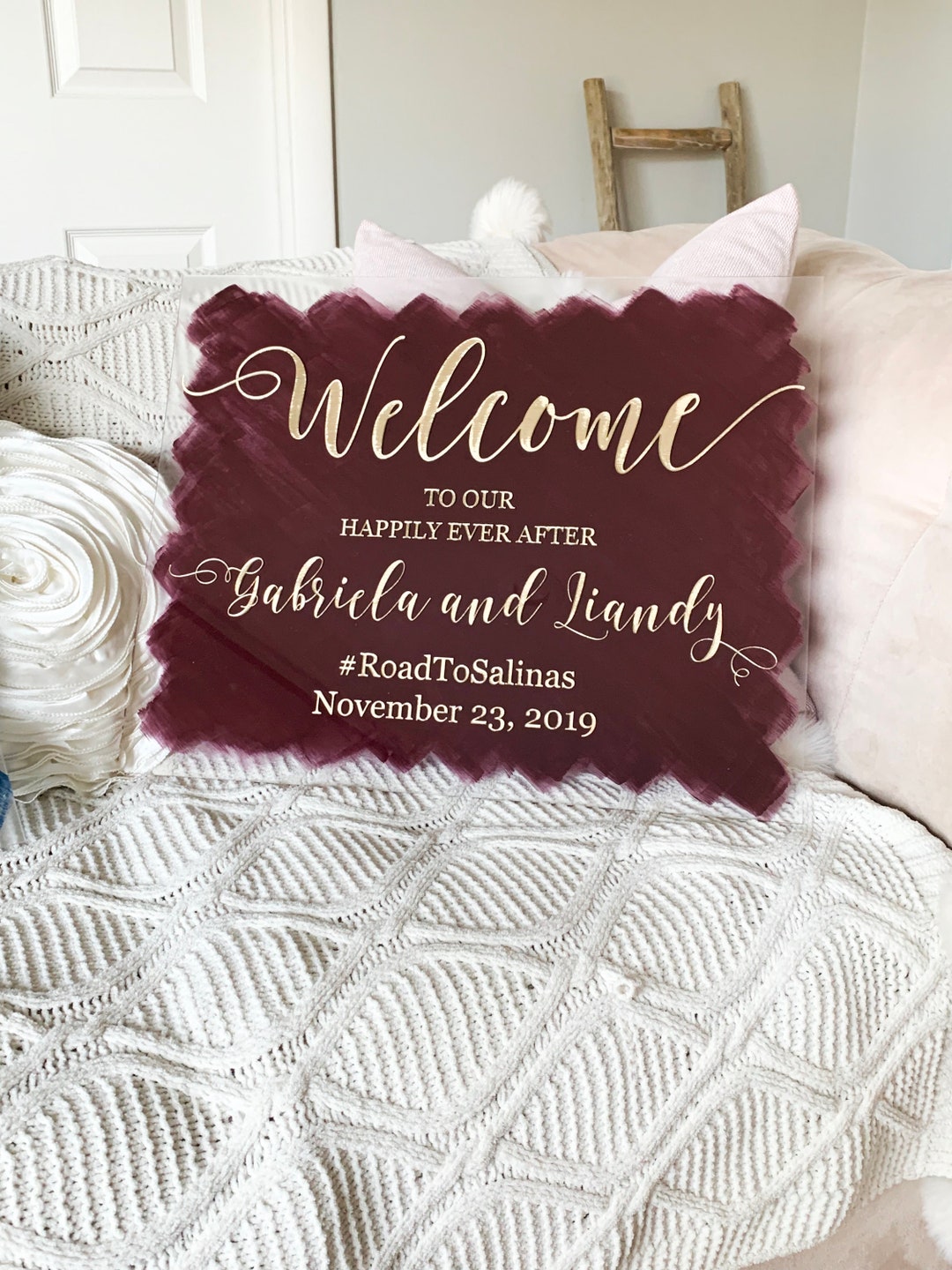 Welcome to Our Happily Ever After. Wedding Sign, Acrylic Welcome Sign ...