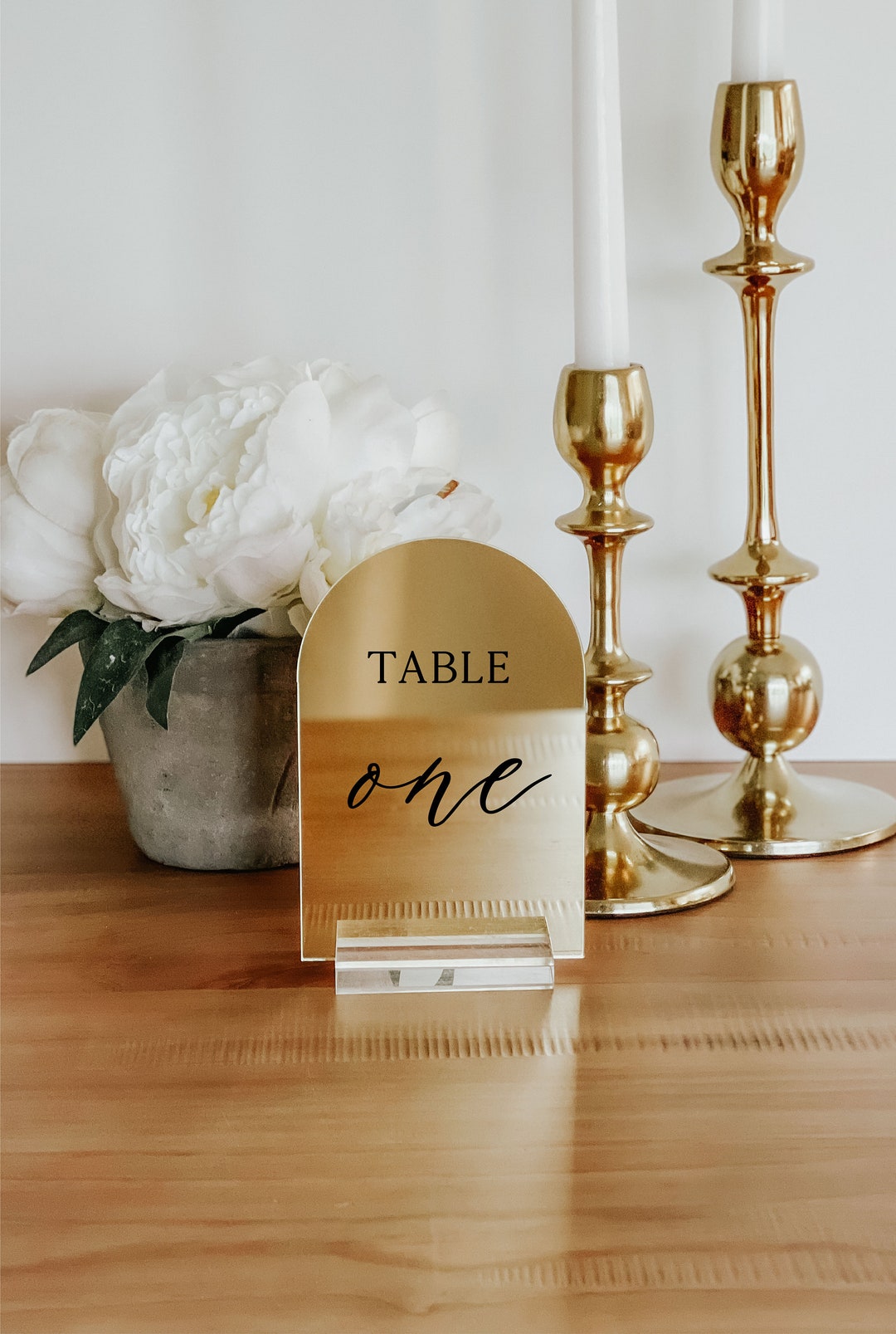 Arch Mirror Acrylic Table Numbers Arch Table Signs Wedding Acrylic ...
