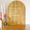Acrylic Unplugged Ceremony Sign Phone and Camera Free Ceremony Sign ...