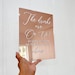 Acrylic Cake Menu Sign Wedding Cake Flavors Sign Cake Table Sign FB7 - Etsy