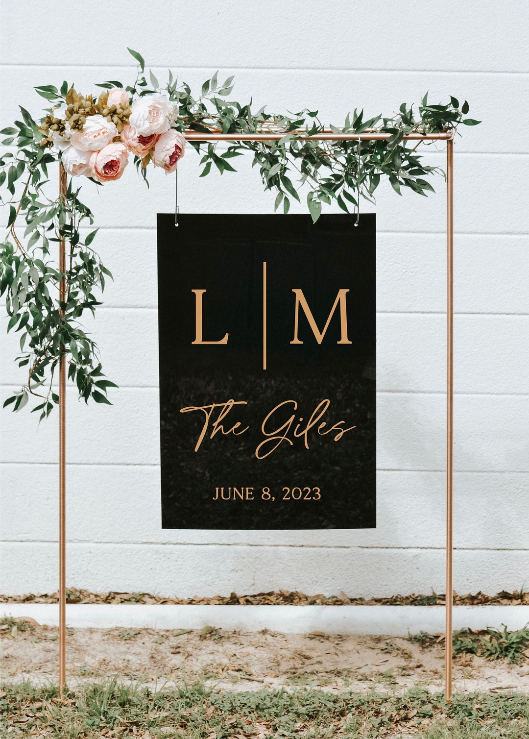 Last Name Acrylic Welcome Sign | Family Name Wedding Welcome Sign - Etsy