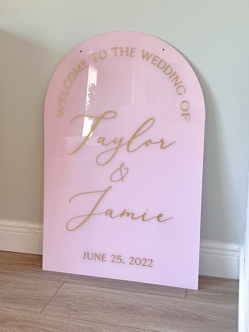 Modern Calligraphy Arch Welcome Sign | Modern Welcome Sign | Boho ...