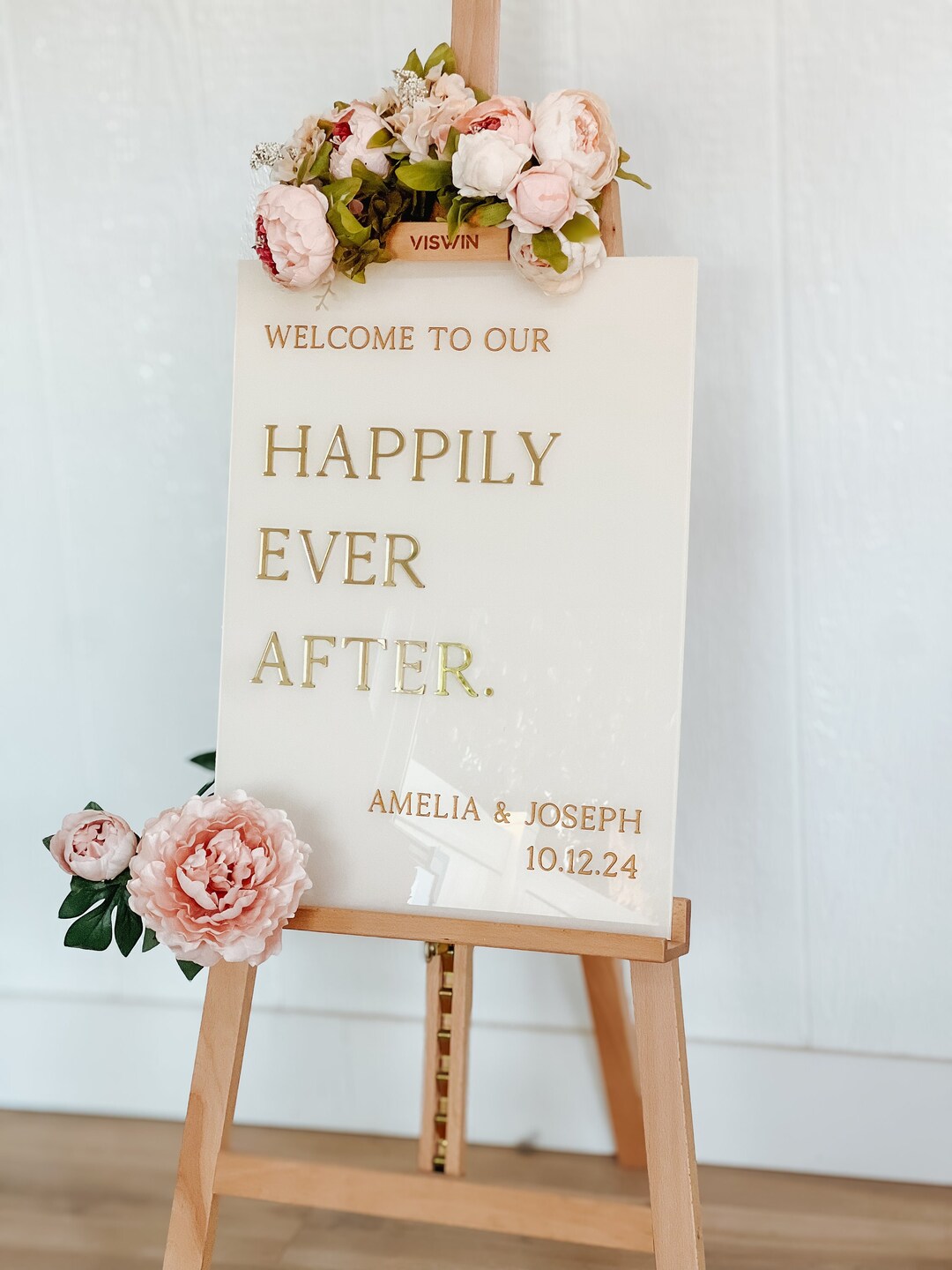 3D Welcome to Our Happily Ever After Sign | Welcome Signage | Wedding ...