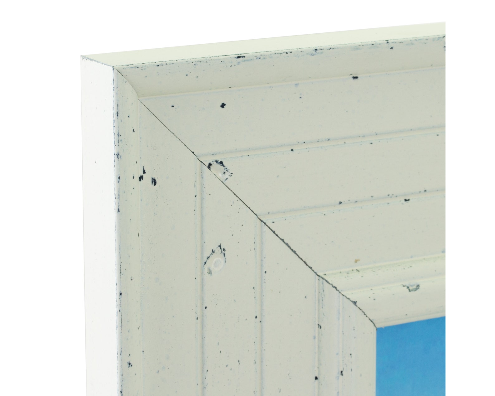 Chesapeake, Weathered Off-white Picture Frame, 3" Wide, 35 Common Sizes ...