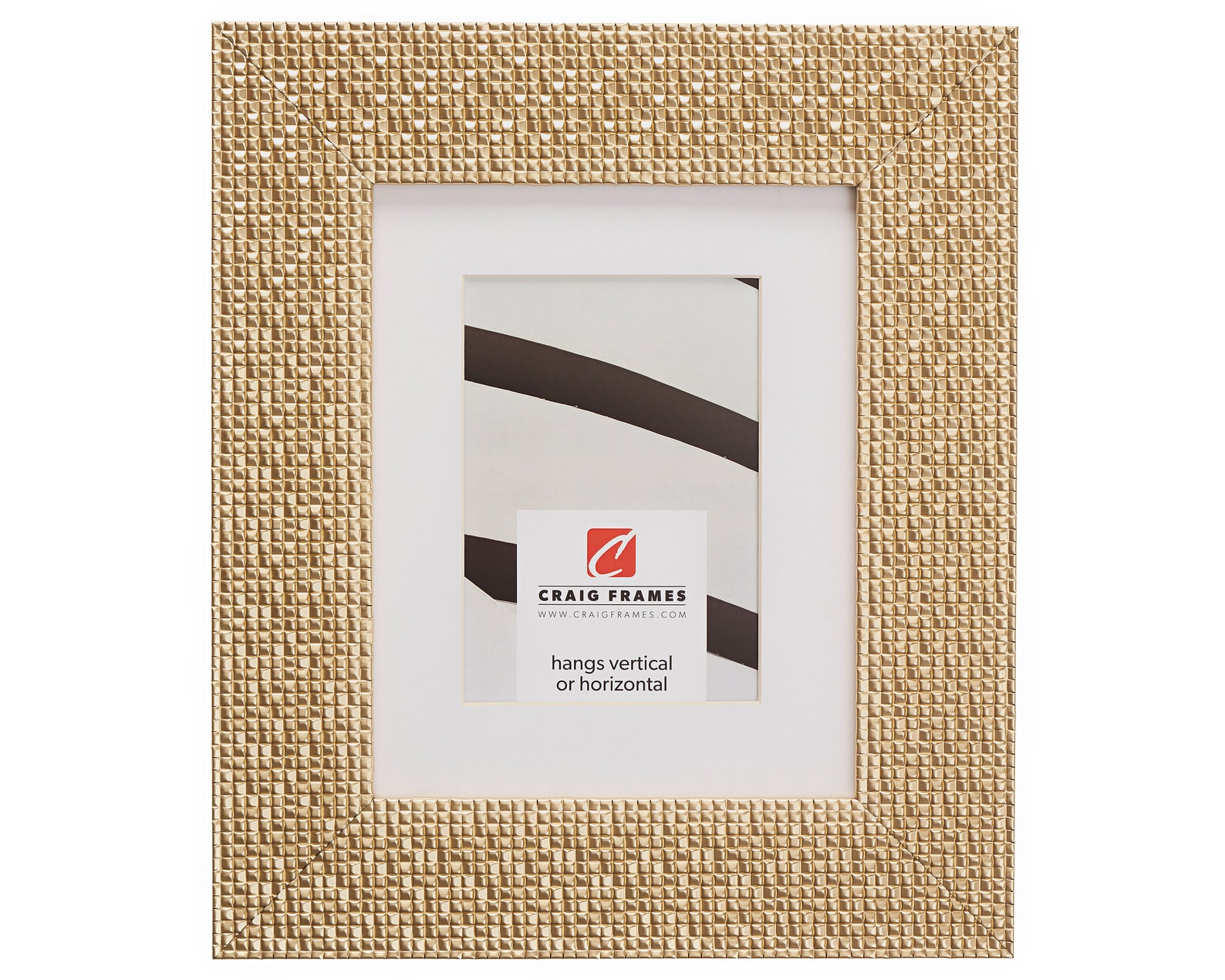 Glimmer Champagne Gold Picture Frame With Single White Mat - Etsy