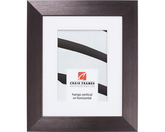 Visual Arts Frames Charcoal Picture Frame With Single White Mat Craig ...