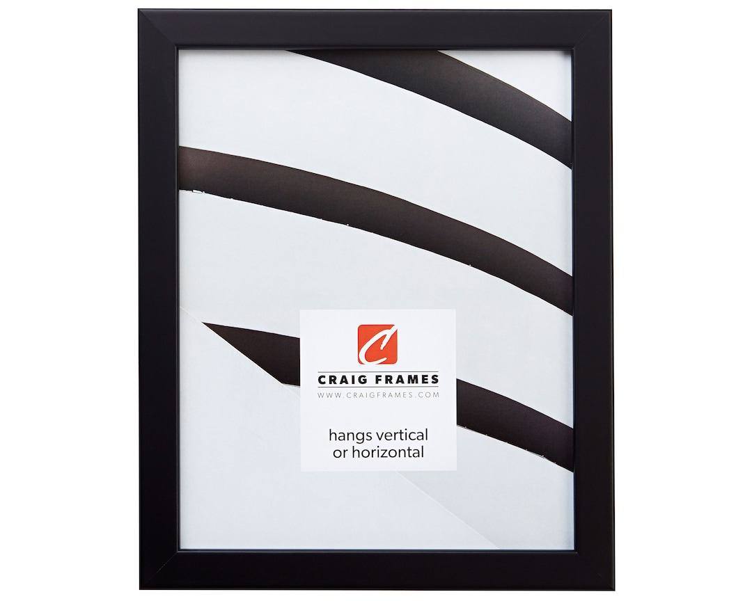Colori 75, Modern Black Picture Frame, .75" Wide, 22 Common Sizes ...