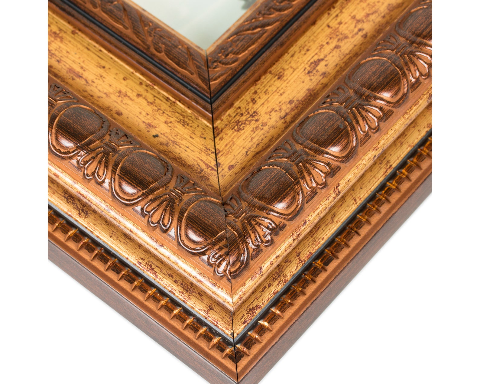 Arqadia Gothic, Aged Gold Picture Frame With Glass, 3.125 Wide, 25 ...