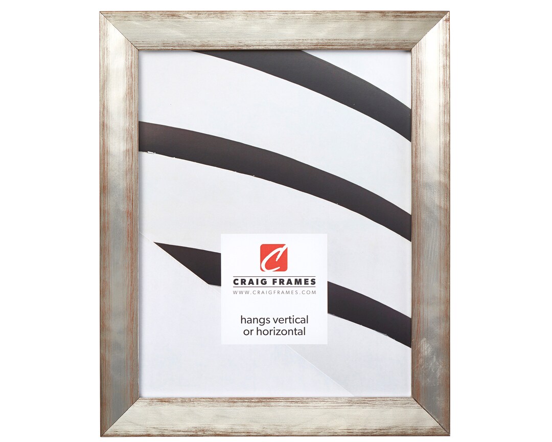 Siena, Silver Luminos Picture Frame, Tall Profile, 1" Wide, 35 Common ...