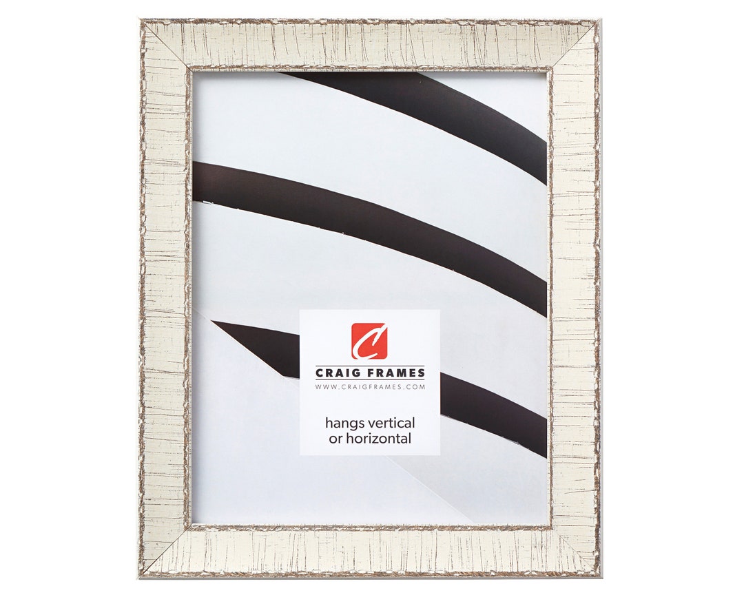 Marea, Weathered Off-white Picture Frame, 1.25" Wide, 35 Common Sizes ...