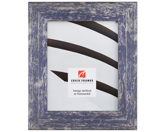 American Barn Blue Faux Barnwood Picture Frame 2 Wide | Etsy