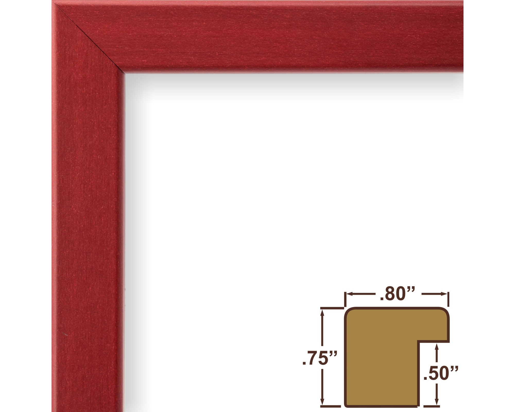 Colori 75 Modern Red Picture Frame .75 Wide 22 Common | Etsy