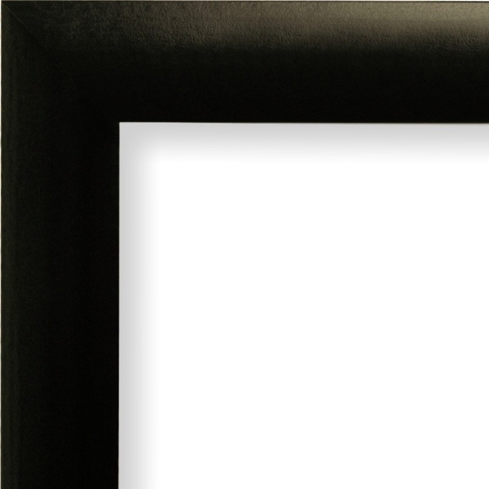 Contemporary, Black Document Frame, 11x14 Inch, Double Mat With Single ...