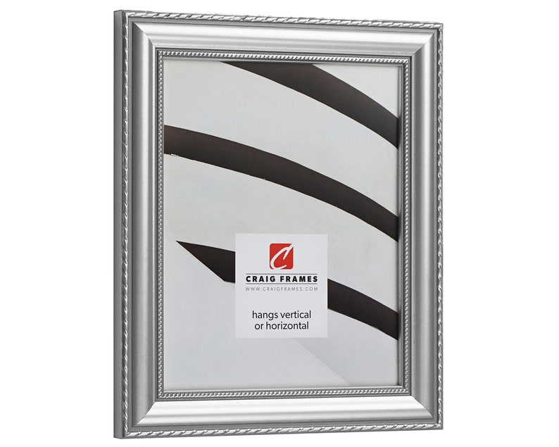 Victoria Ornate Silver Picture Frame With Single White Mat - Etsy