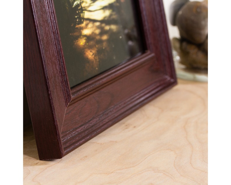 Revival Mahogany Red Picture Frame With Single White Mat - Etsy