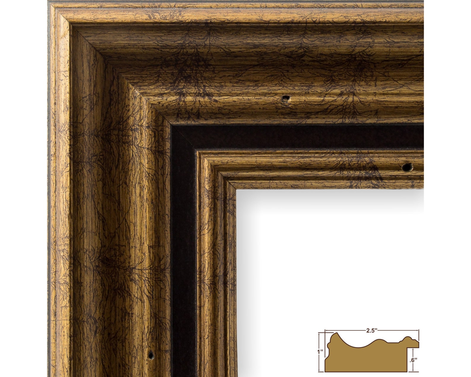 Appennine Aged Roman Gold Picture Frame 2.5 Wide 35 - Etsy