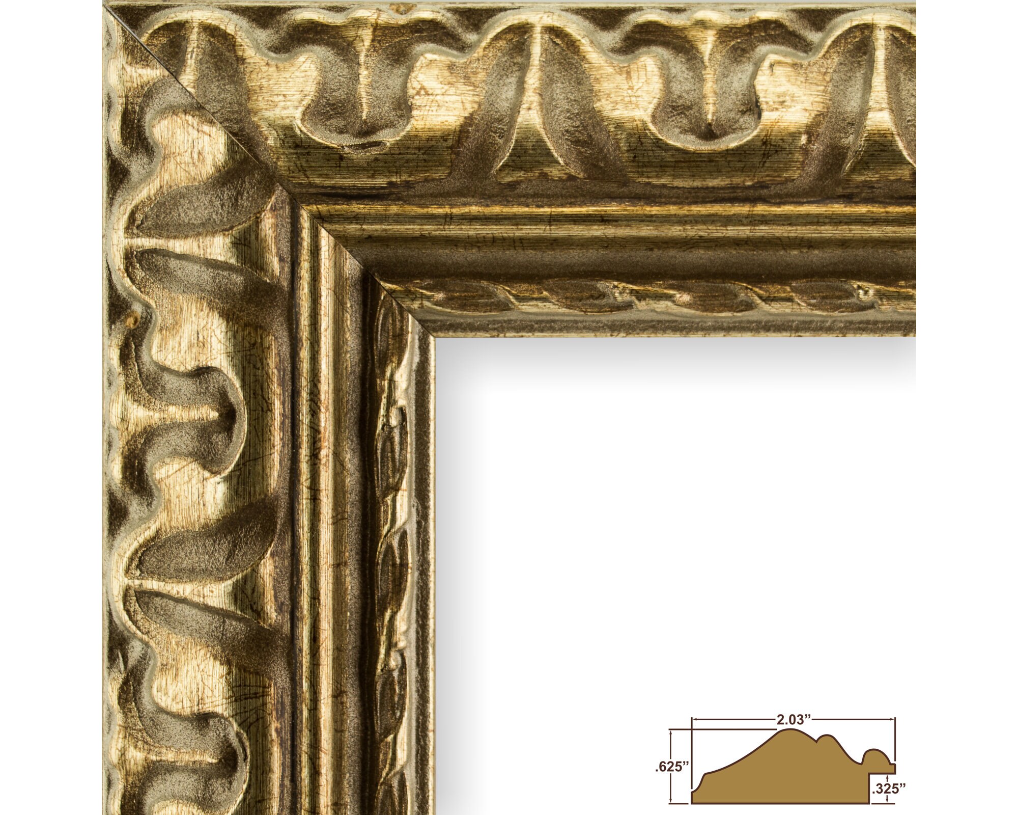 Bravada Ornate Antique Bronze Picture Frame 2 Wide 36 | Etsy
