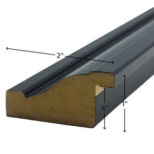 Contemporary Upscale, Traditional Black Picture Frame, 2" Wide, 60 ...