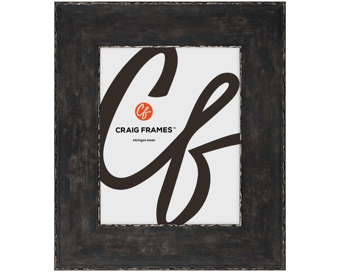 Starlight, Noir Black Picture Frame, 2.5" Wide, 70 Sizes (8480) Craig ...