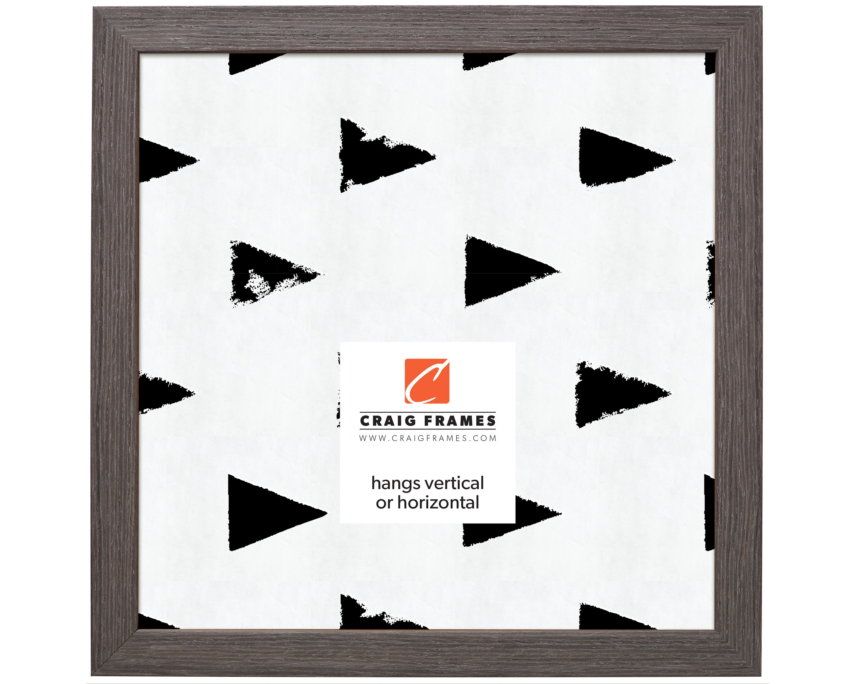 Farmhouse Essentials Charcoal Grey Wood Picture Frame | Etsy