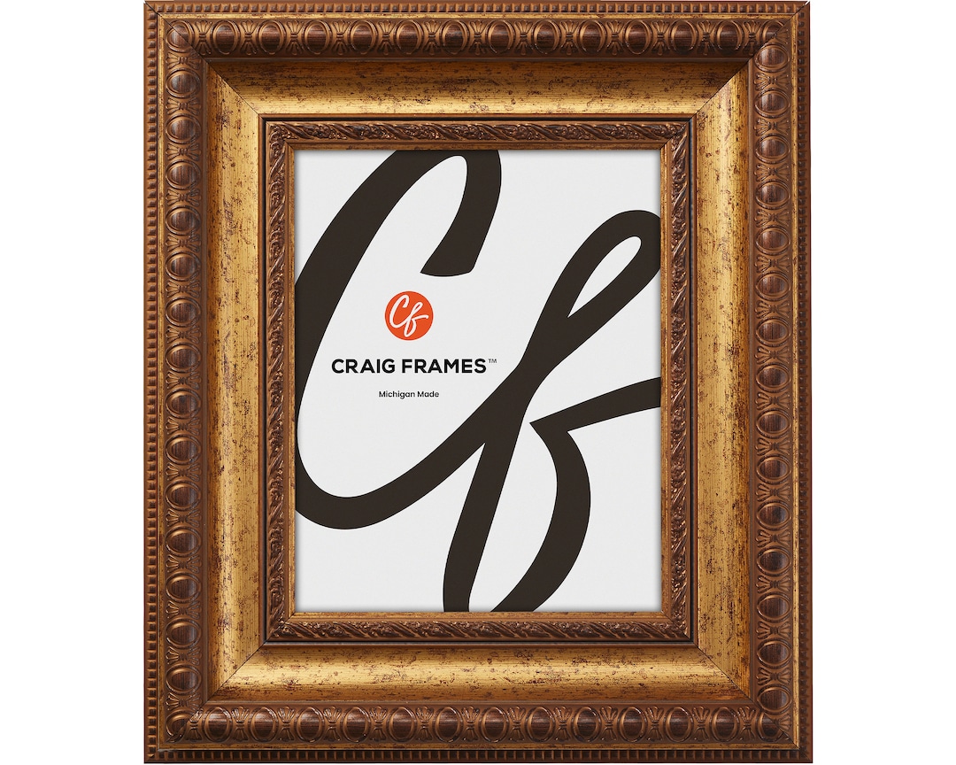 Arqadia Gothic, Aged Gold Picture Frame, 3.125" Wide, 60 Uncommon Sizes ...