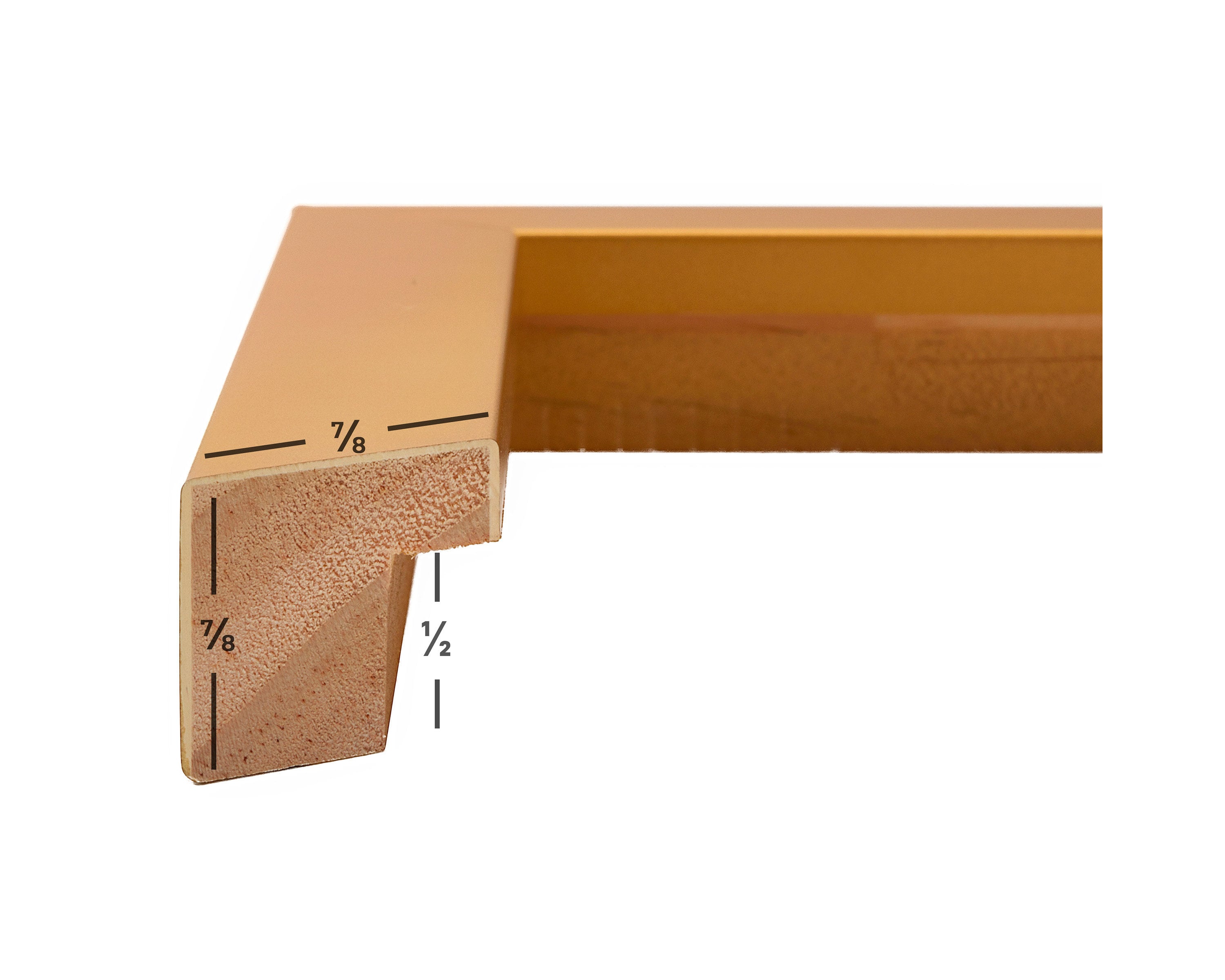 Confetti Modern Gold Picture Frame With Single White Mat | Etsy