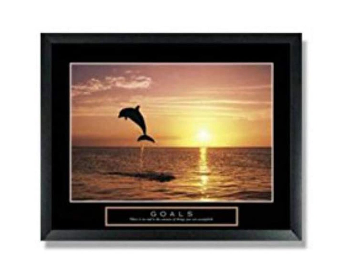 Goals, 2-pack Framed Motivational Posters - Etsy