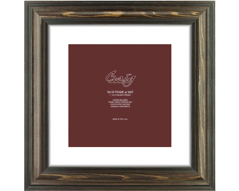 Potomac Dark Walnut Brown Picture Frame 16x16 Inch Single - Etsy