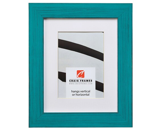 Jasper Rustic French Teal Picture Frame With Single Opening - Etsy