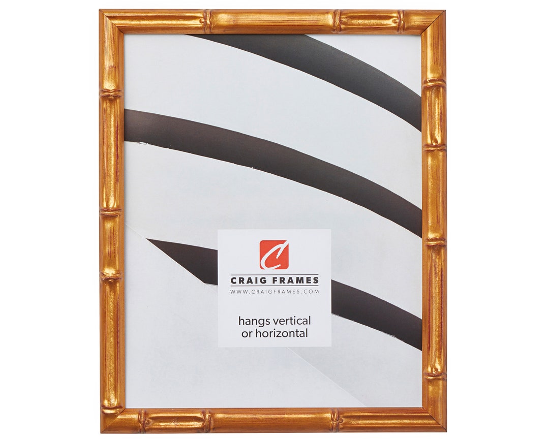 Vintage Bamboo Gold Picture Frame, 11x14 Inch, .625" Wide (85761114 ...