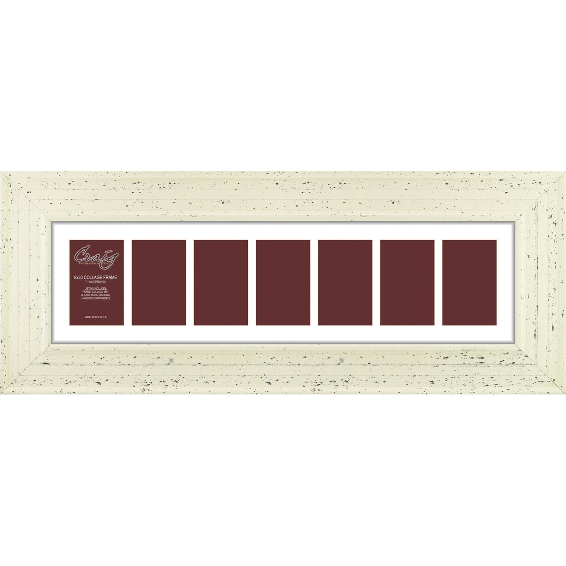 Chesapeake Weathered Off-white Picture Frame 8x30 Inch - Etsy