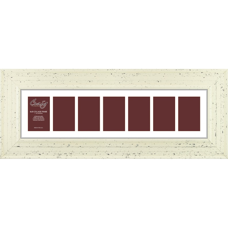 Chesapeake Weathered Off-white Picture Frame 8x30 Inch - Etsy