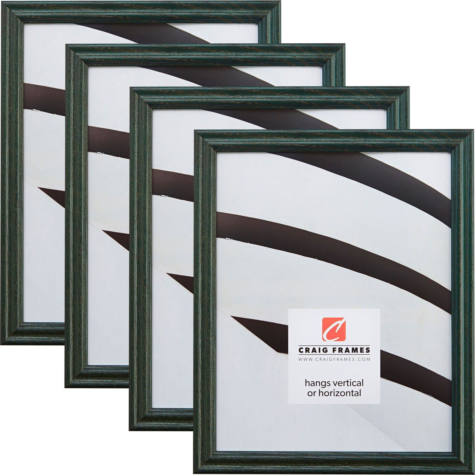 Wiltshire 200, Hunter Green Solid Wood Picture Frame, .75" Wide, 35 ...