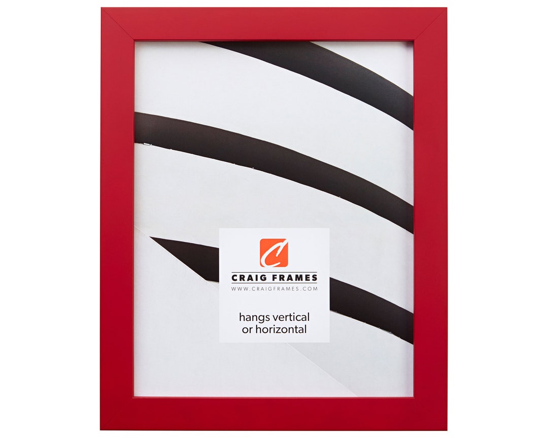 Confetti, Modern Red Picture Frame, 8x10 Inch, .875" Wide (1406350810 ...