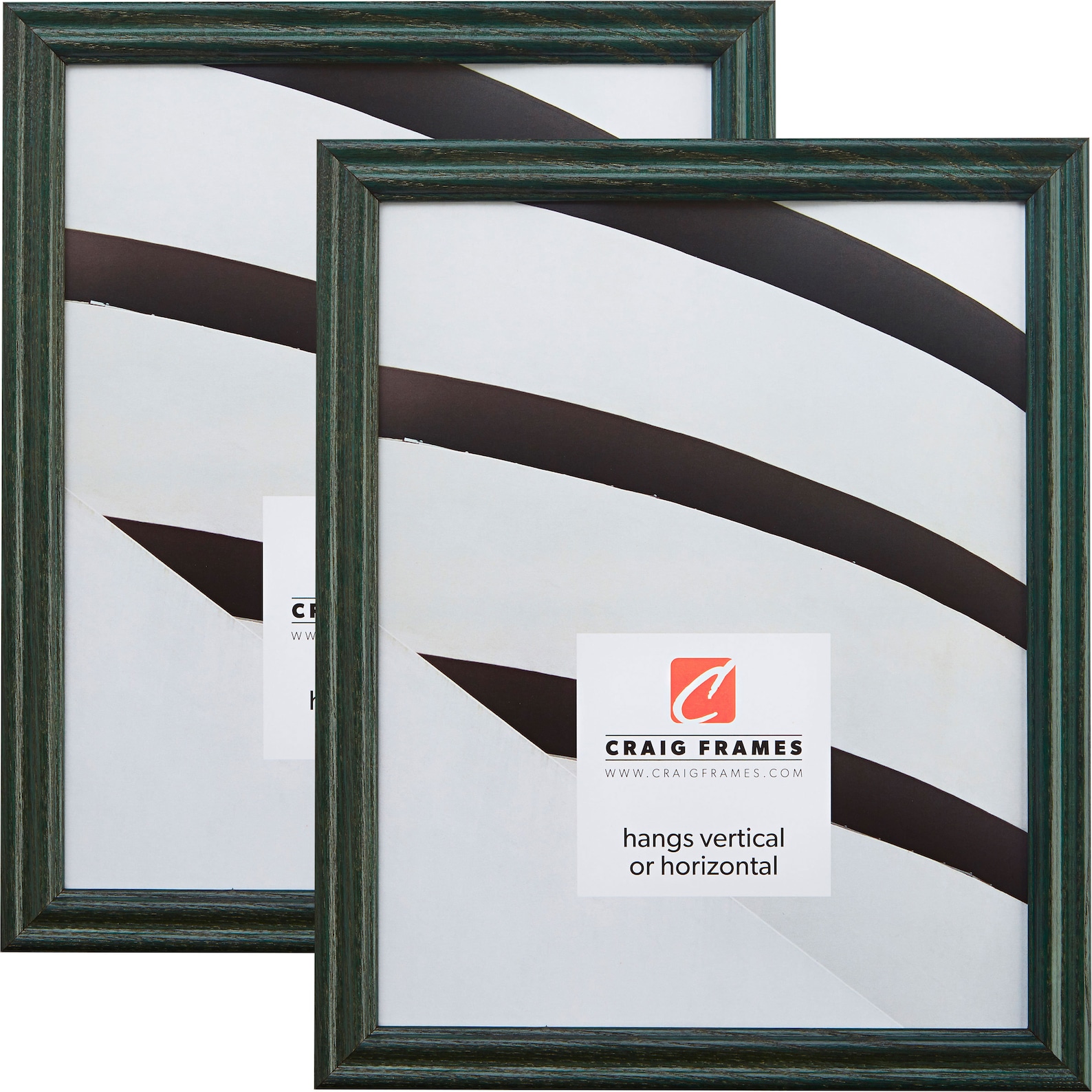 Wiltshire 200, Hunter Green Solid Wood Picture Frame, .75" Wide, 35 ...