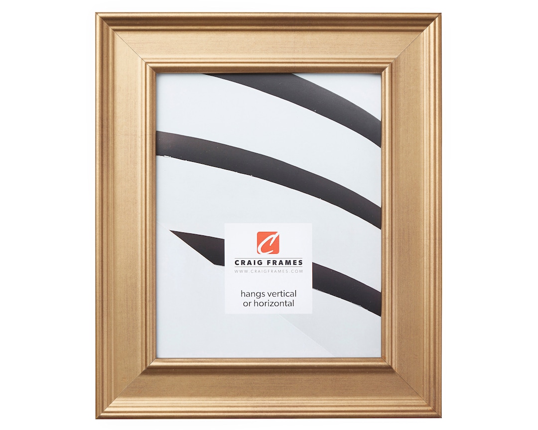 Revival, Distressed Gold Picture Frame, 2" Wide, 35 Common Sizes (97302 ...