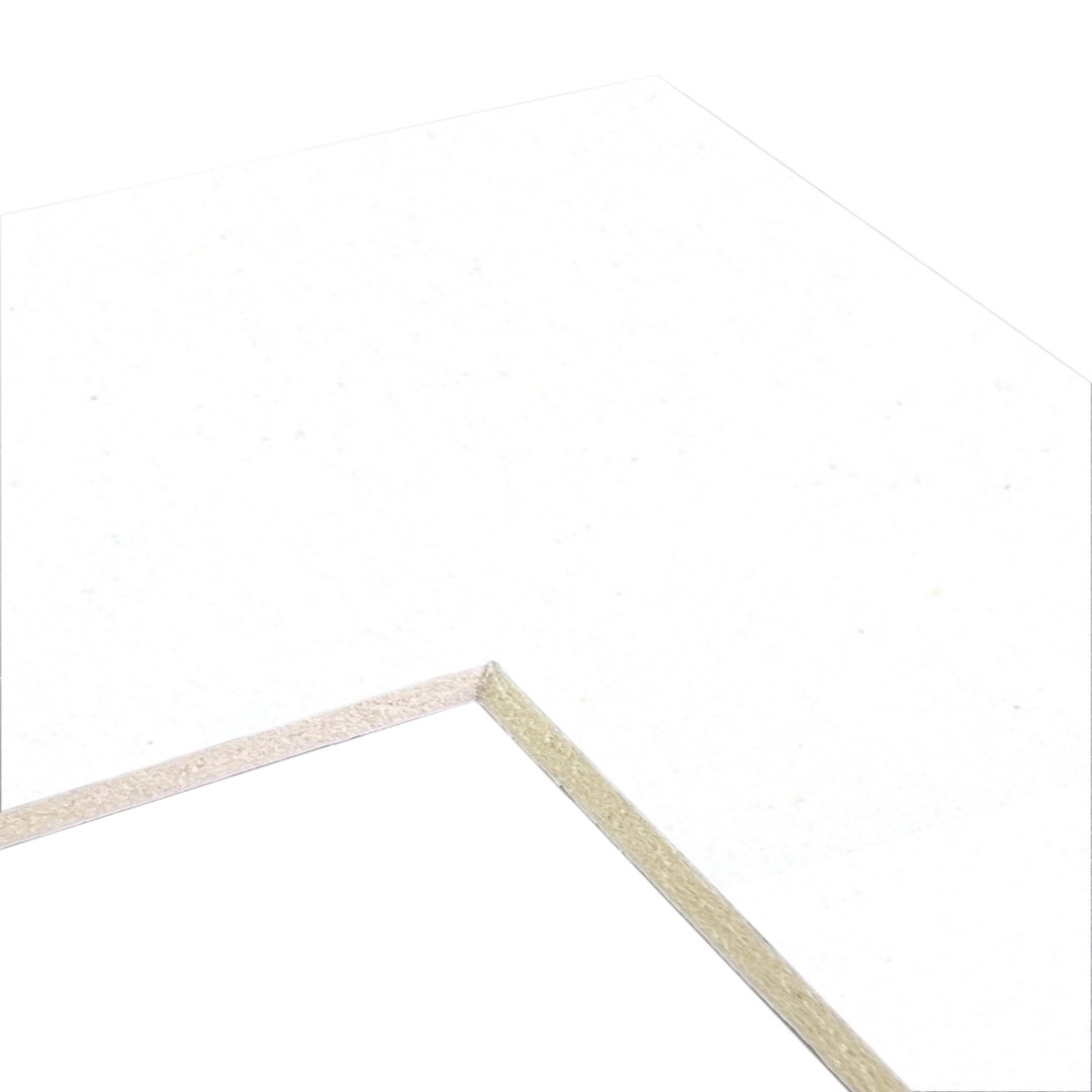 24x36 Inch Mat, 20x30 Inch Single Opening, Crisp White With Cream Core ...
