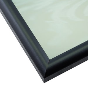 Bullnose, Contemporary Black Picture Frame, .75" Wide, 35 Common Sizes ...
