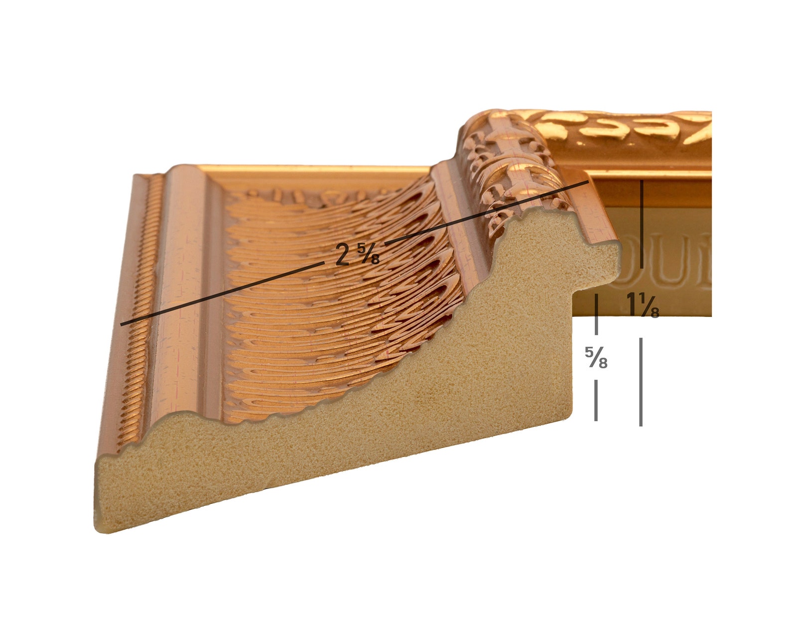 Maximus Ornate Roman Gold Picture Frame With Single White - Etsy