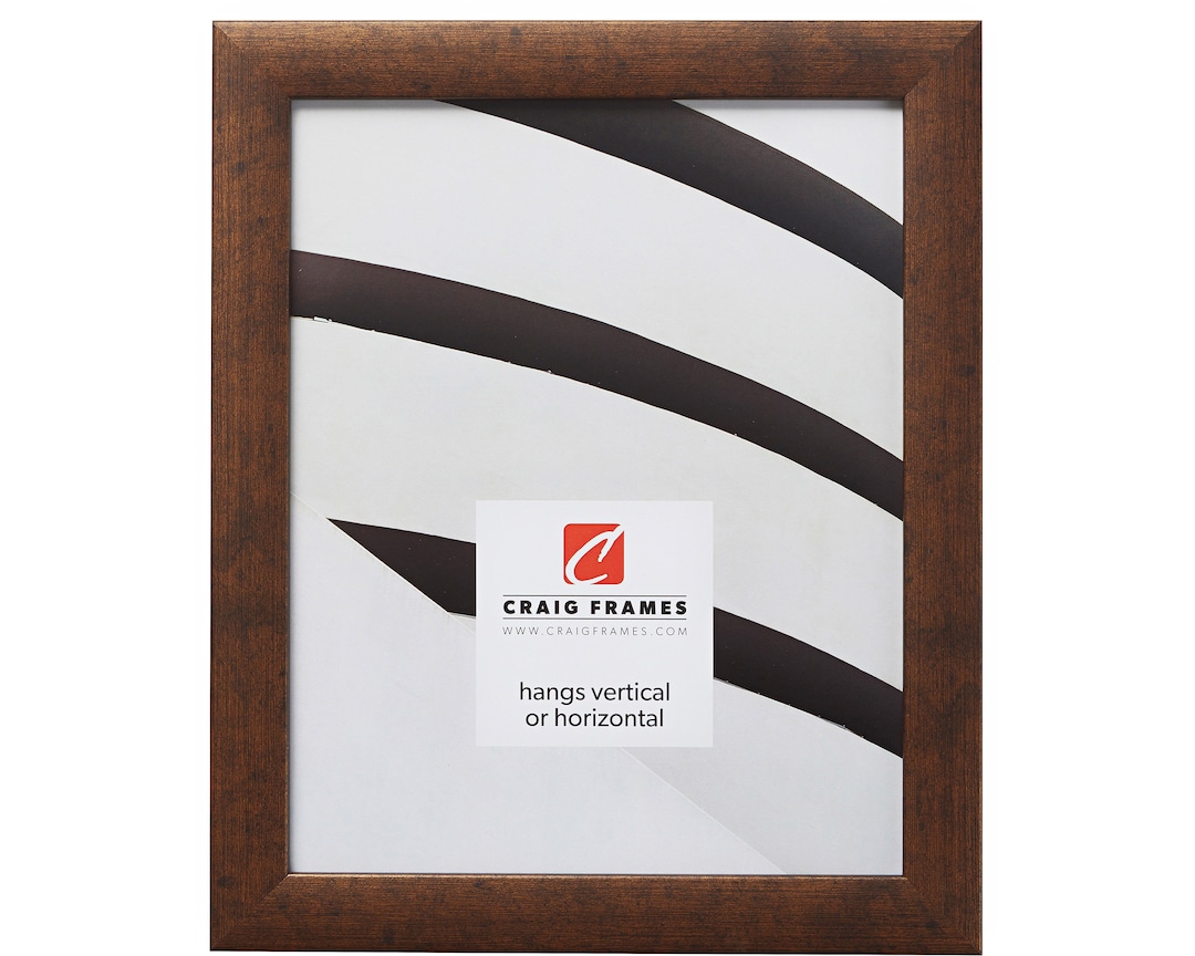 Rustic Copper Picture Frame, Bronze Finish, 1" Wide, With Easel - Etsy